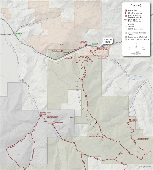 DTM Consulting, Inc. | Chestnut Mountain Trailhead Map